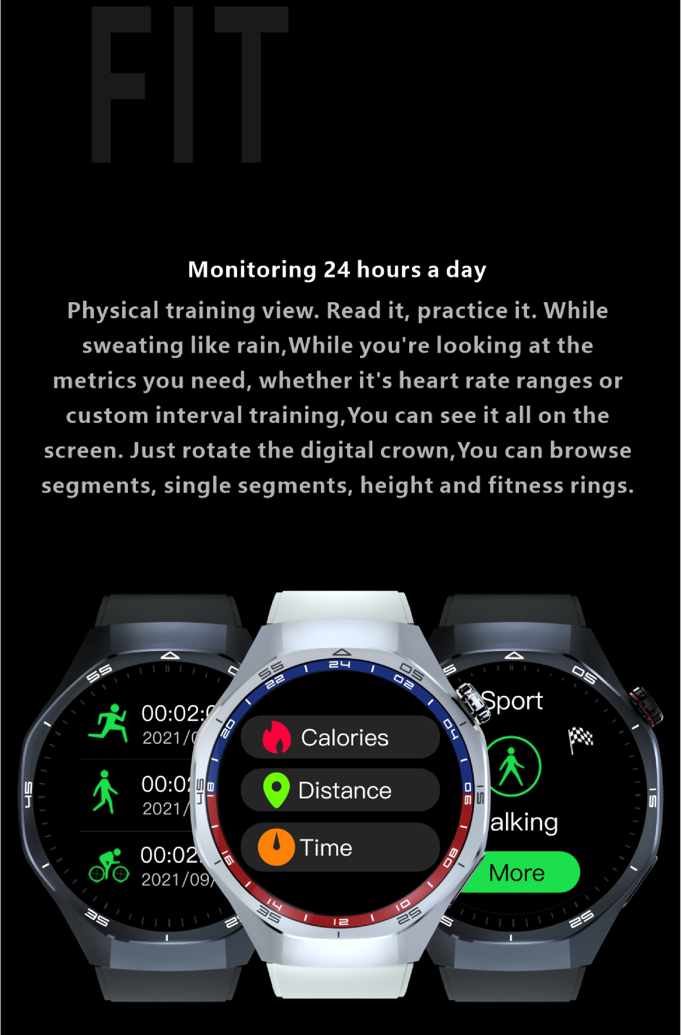 Novo Para Android IOS Smartwatch 2024 Olá HT32 46mm HD AMOLED 4GB ROM NFC Bússola Bluetooth ...