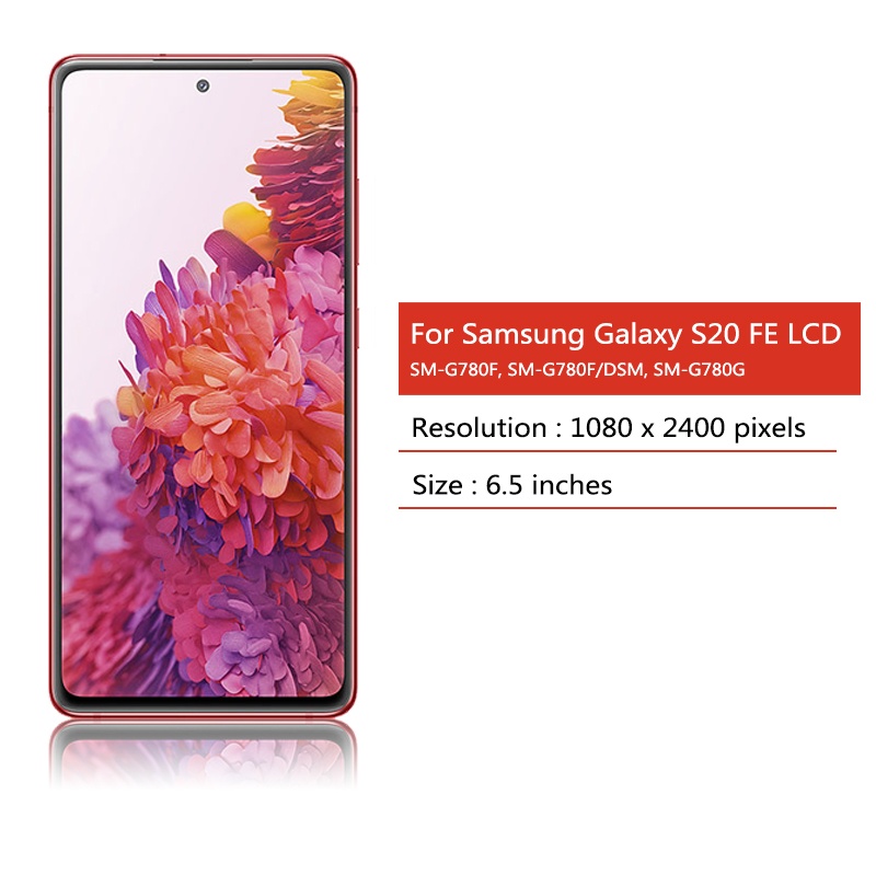 Display OLED Para Samsung S20 FE LCD SM-G781 G781U G781B Com Quadro ...