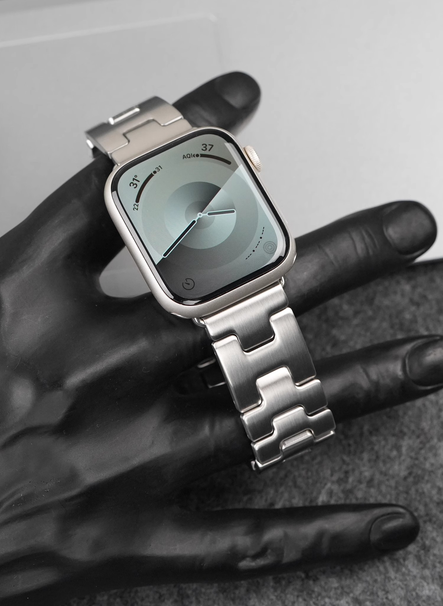 Pulseira De Metal De Aço Inoxidável Hermes Grand H Para Huawei Watch ...