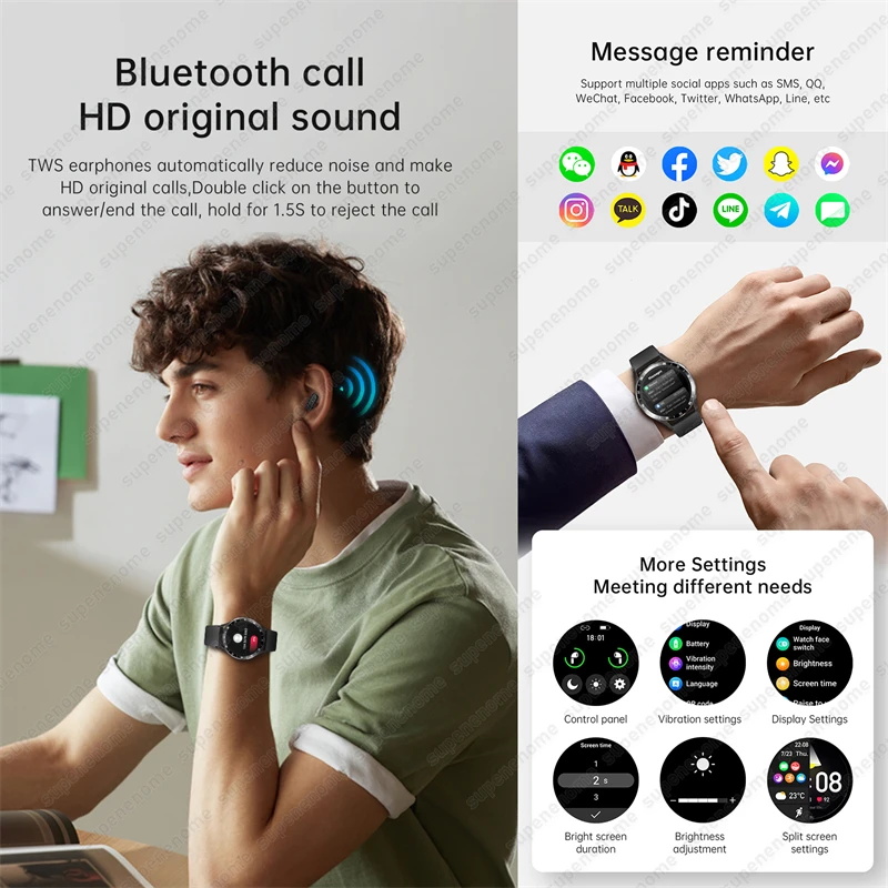 Smartwatch X10 Tws 2 Em 1 Wireless Headset Relógio Inteligente Teste de ...