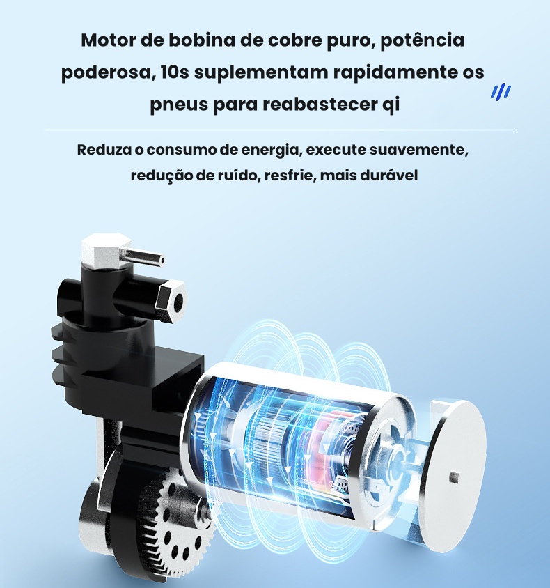 Compressor Digital 12V Bomba De Encher Pneu De Carro Bike Moto Portátil ...