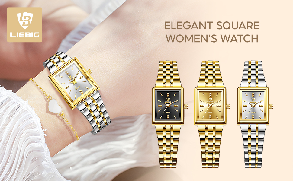 LIEBIG Jam Tangan Perempuan Relógio De Quartzo De Aço Inoxidável À ...