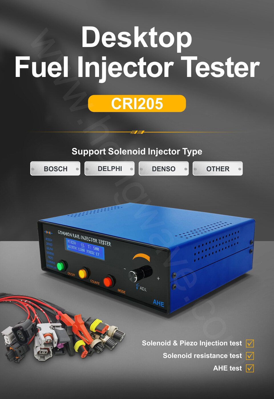 CRI205 CRIN Injector Simulador Testador Suporte Piezo Teste AHE ...