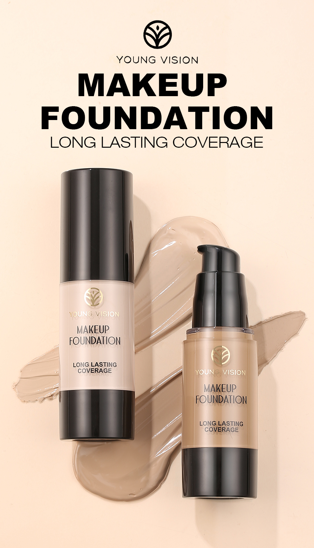 YOUNG VISION 30ml Pressed Foundation Matte Oil-Control, Base À Prova D ...