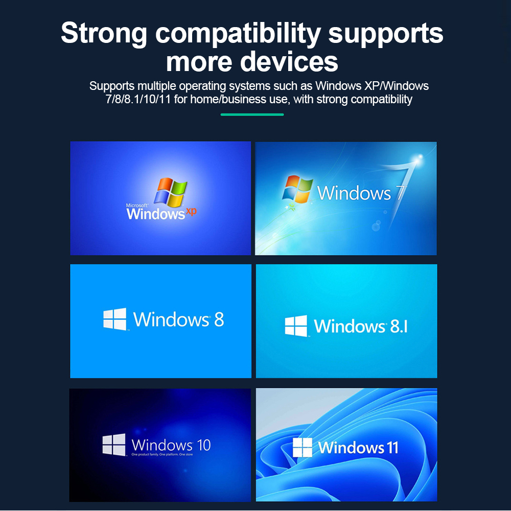 USB Wifi Adaptador Antena 2.4GHz 5GHz Driver Cartão de Rede Banda Dual ...