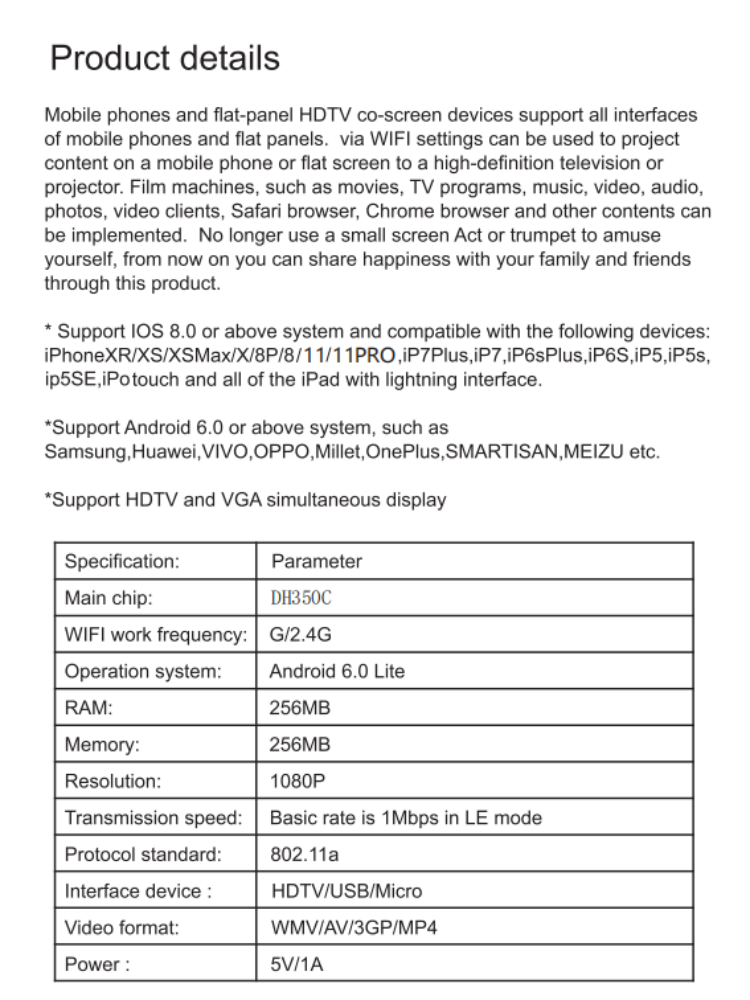 G2 Wireless HDMI Dongle 4K Google Chrome Cast AnyCast We Cast / HDMI ...