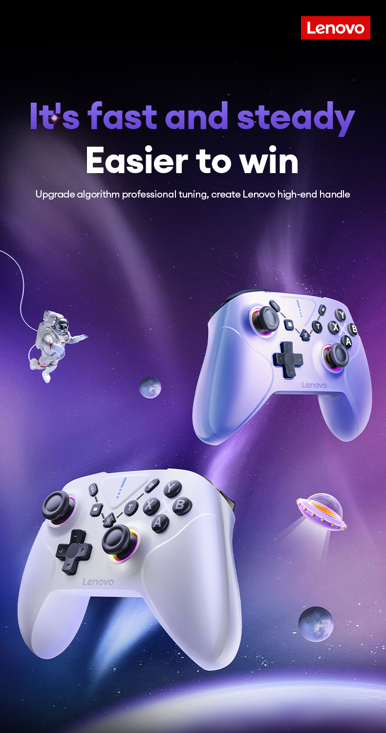 Lenovo S06 Controlador Bluetooth Com Fio Gamepad Para Switch Acessórios ...