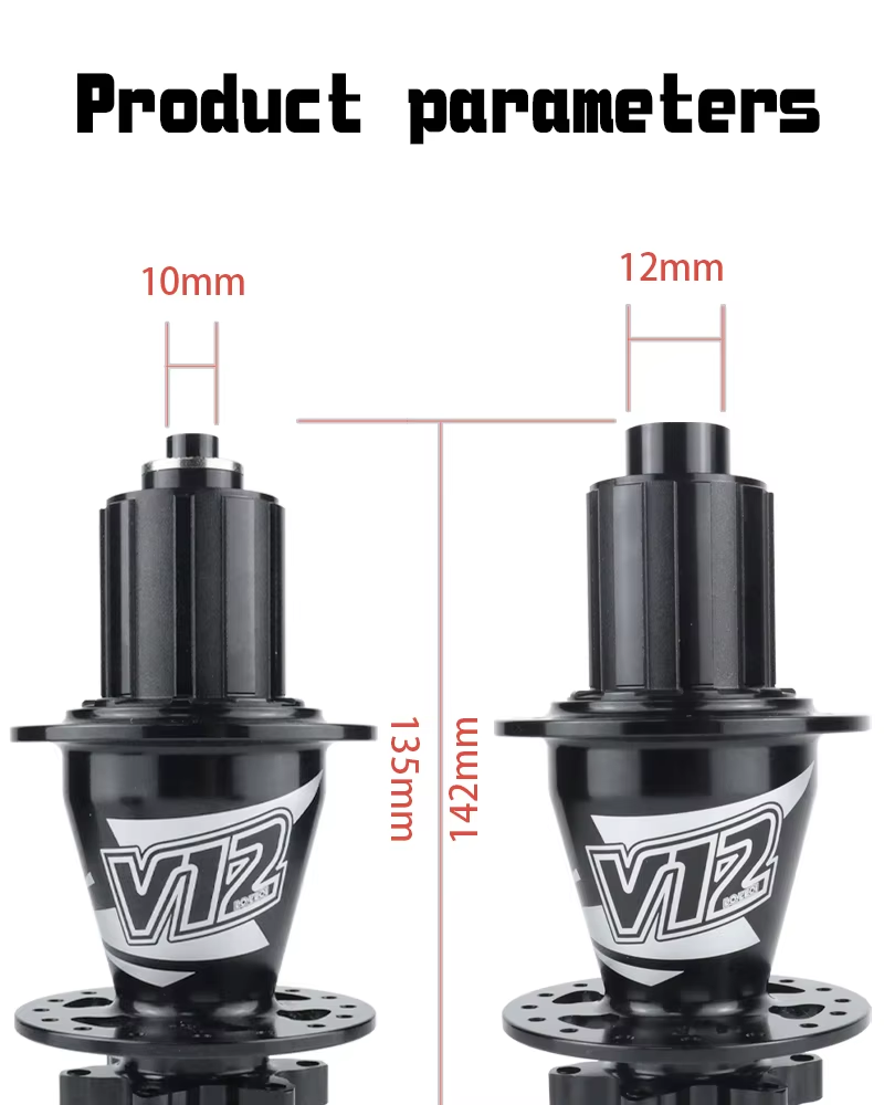 Cubo De Roda De Bicicleta V12 MTB 32H 5 Rolamentos 12 Garras 8 9s 10s 11s 12sHG Tambor De Freio ...