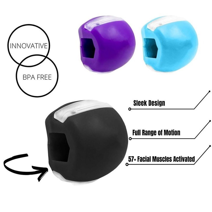 Bola De Fitness Facial Jawline Exercício Shaping Ball | Shopee Brasil