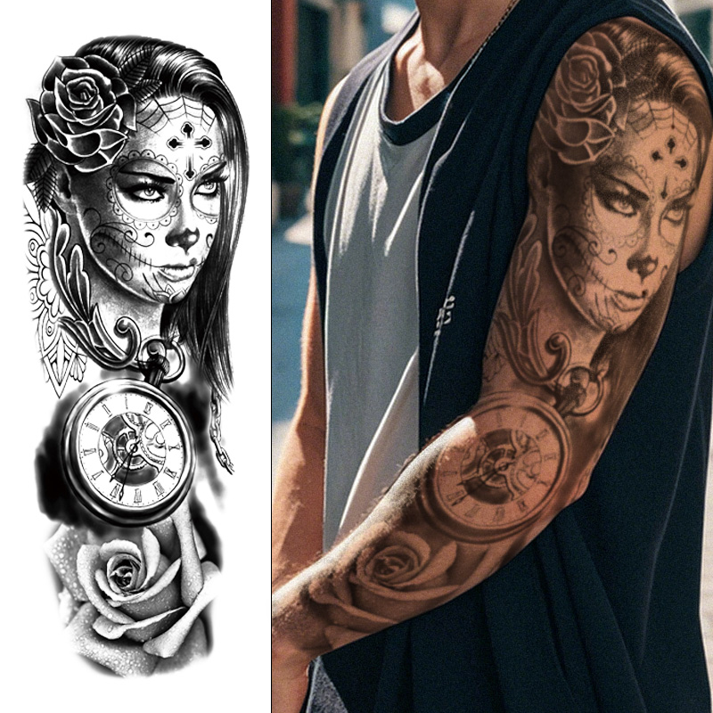 Tatuagens Falsas À Prova D'água-Adesivos Temporários Realistas Florais ...