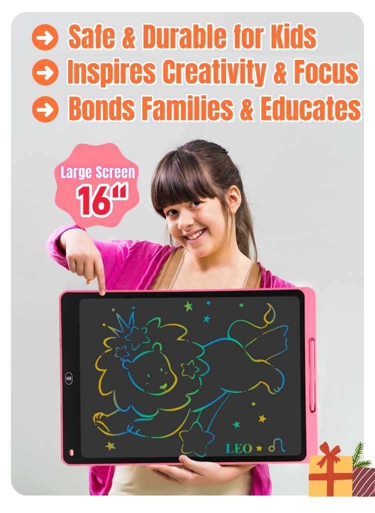 Tablet De Escrita LCD De 16 Polegadas-Prancheta Colorida Infantil ...