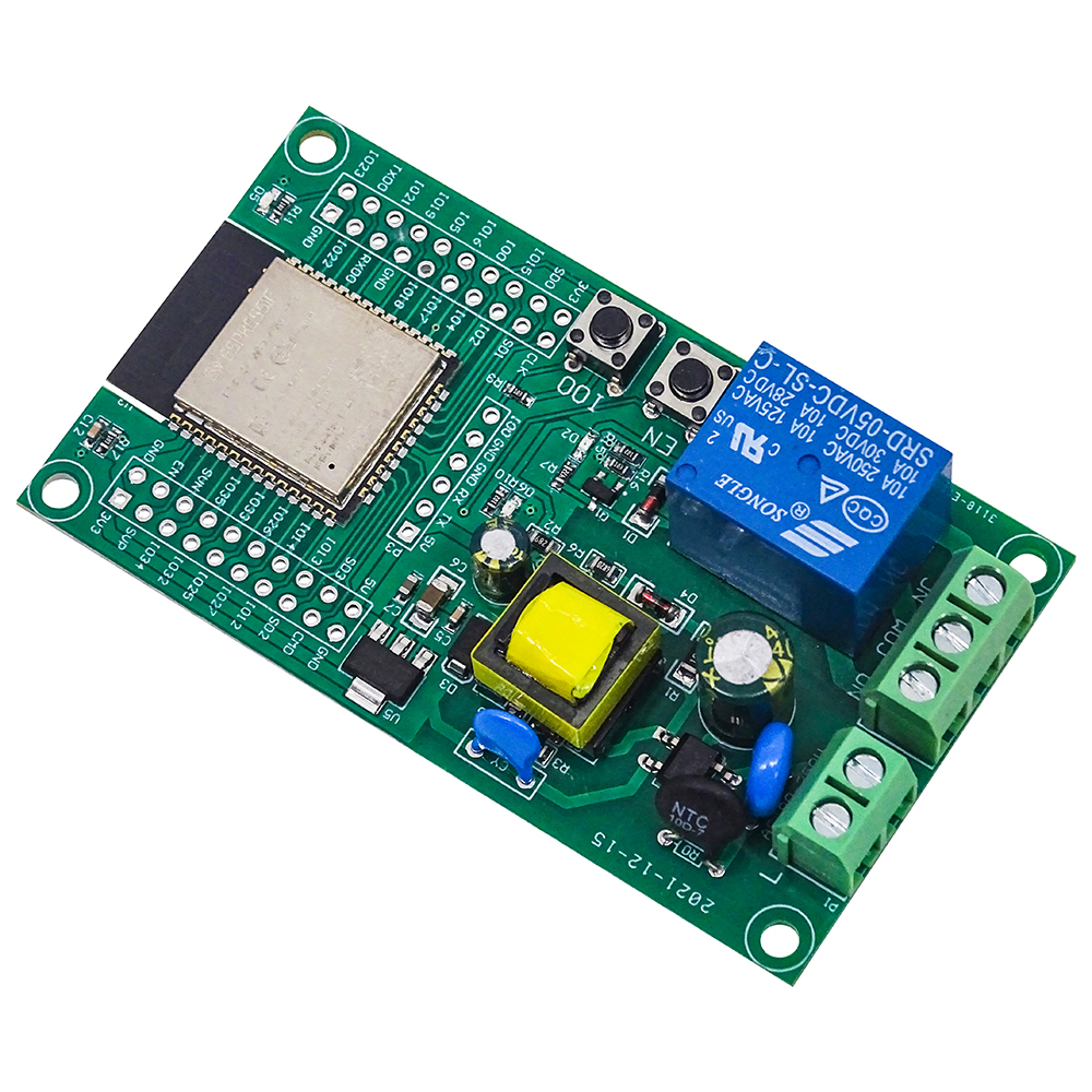 AC Alimentado ESP32 WiFi Bluetooth ble Módulo De Relé Único ESP32 Placa De Desenvolvimento Porta ...