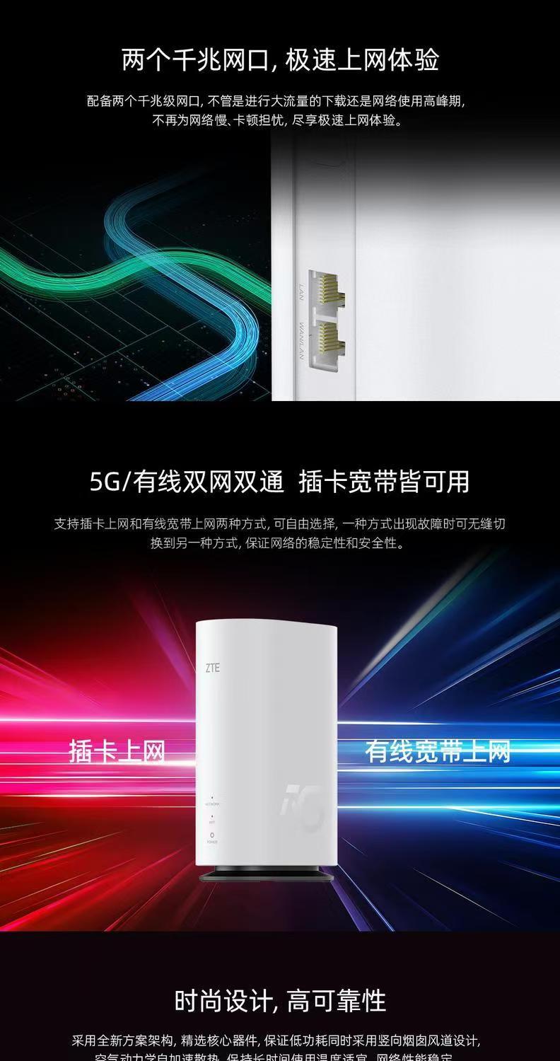 Roteador De Cartão Sim ZTE 5G CPE G5C WIFI 6 Qualcomm X55 5G | Shopee ...