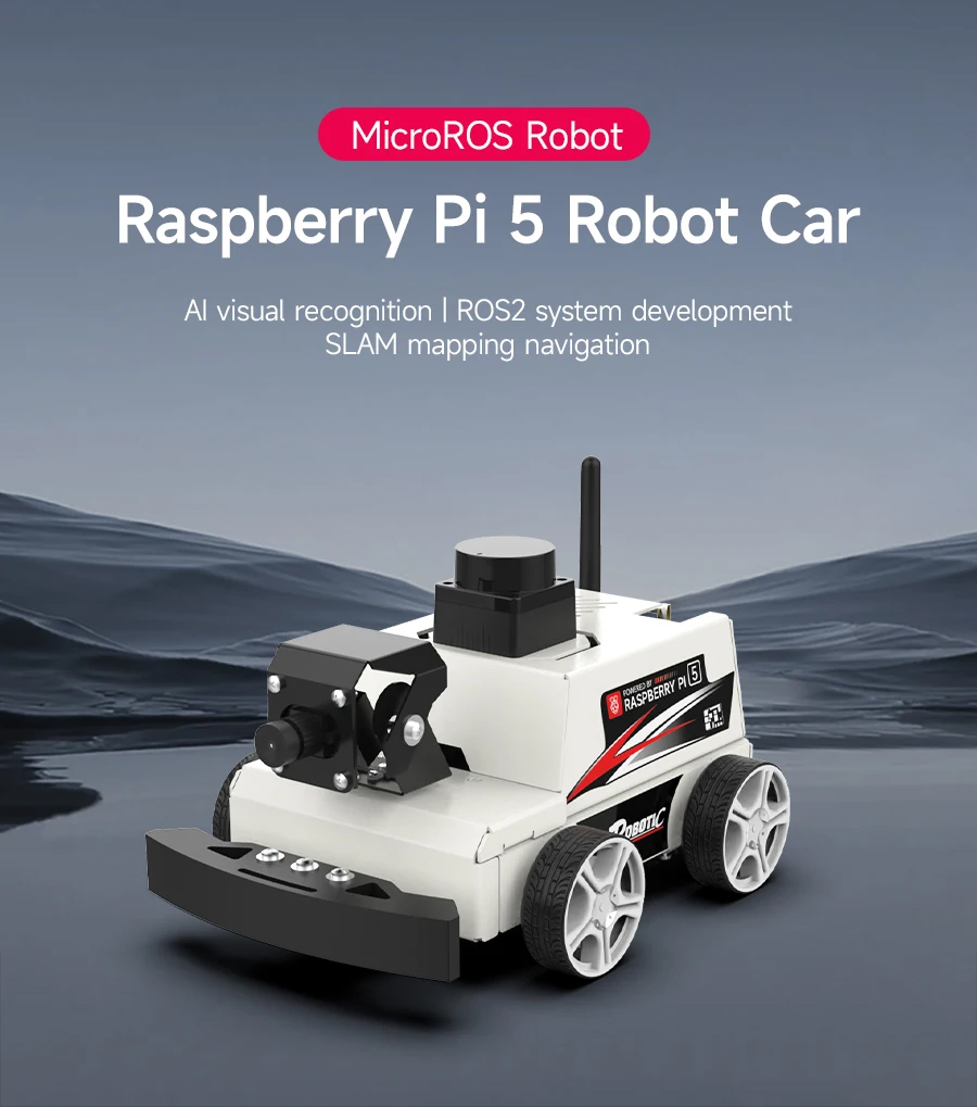 Raspberry Pi 5 Carro ROS2 Kit Robô Educacional Com MS200 TOF Lidar ...