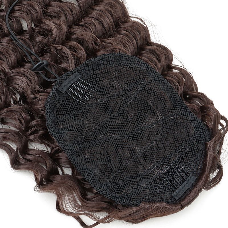 Sintético 24 Polegada Cabelo Encaracolado Extensão De Rabo De Cavalo ...