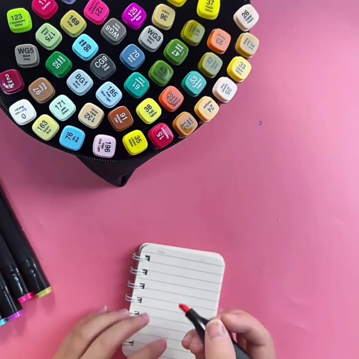 Caneta Inclinada Oleosa De Duas Cabeças Para Pintura Criativa Infantil ...