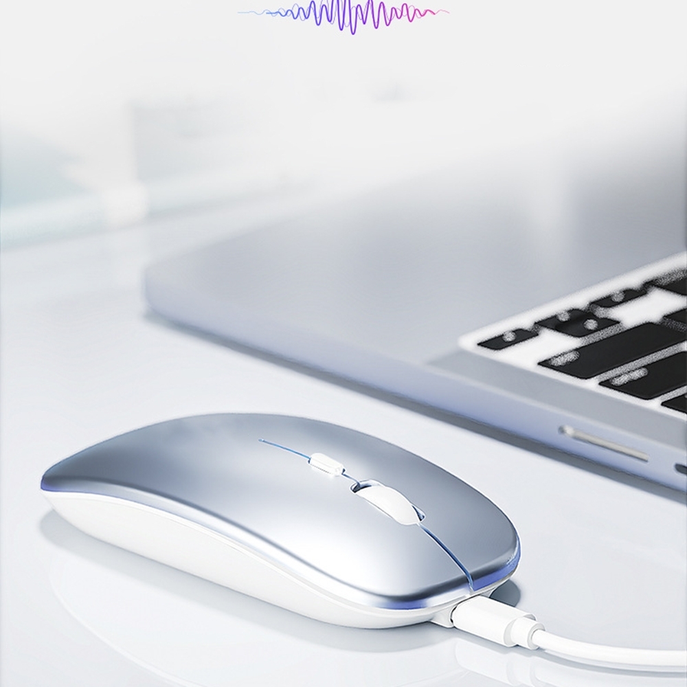 Mouse Bluetooth Sem Fio Recarregável para Laptop, Tablet e Pad, BT5.2 ...