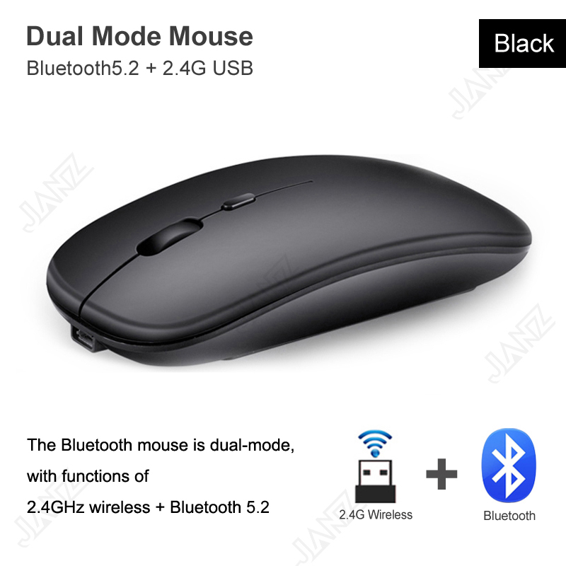 Mouse Bluetooth Sem Fio Recarregável para Laptop, Tablet e Pad, BT5.2 ...