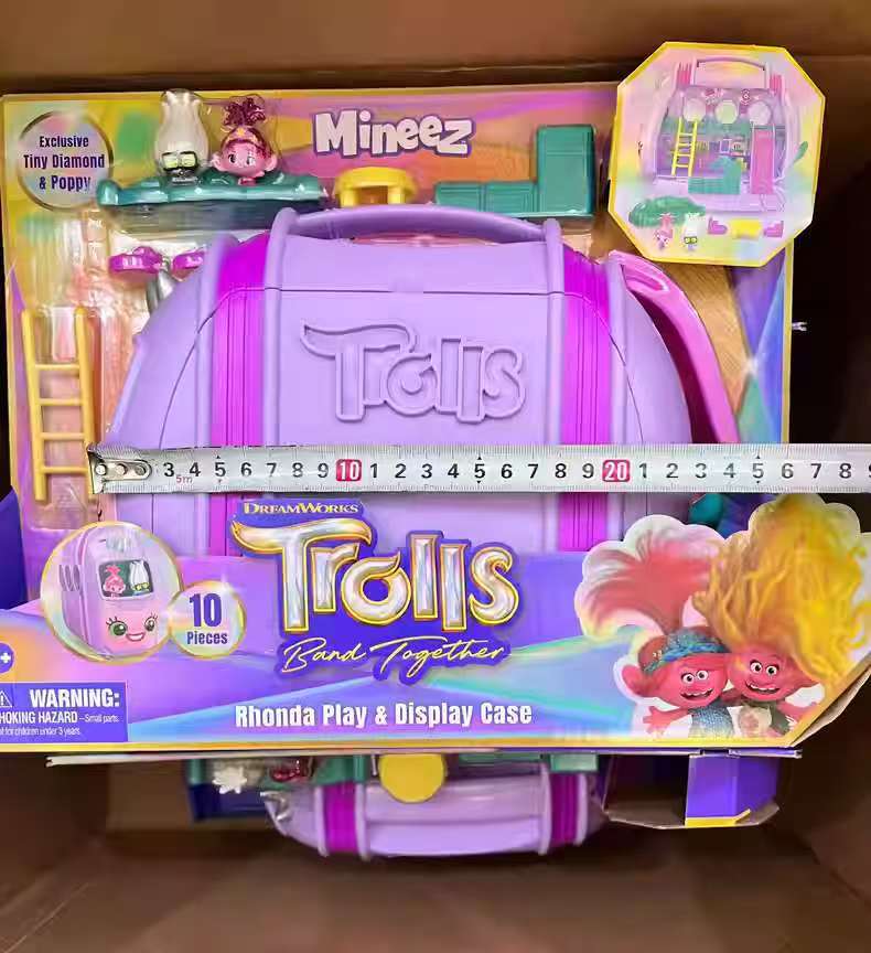 DREAMWORKS TROLLS Band Together Miteez 10 Peças Rhonda Play & Display ...