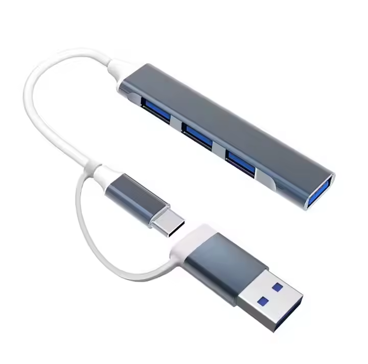Mini Hub USB 3.0 Portátil Ultrafino De 4 Portas Com Energia Expansora/Tipo C/2 Em 1 A 4 | Shopee ...