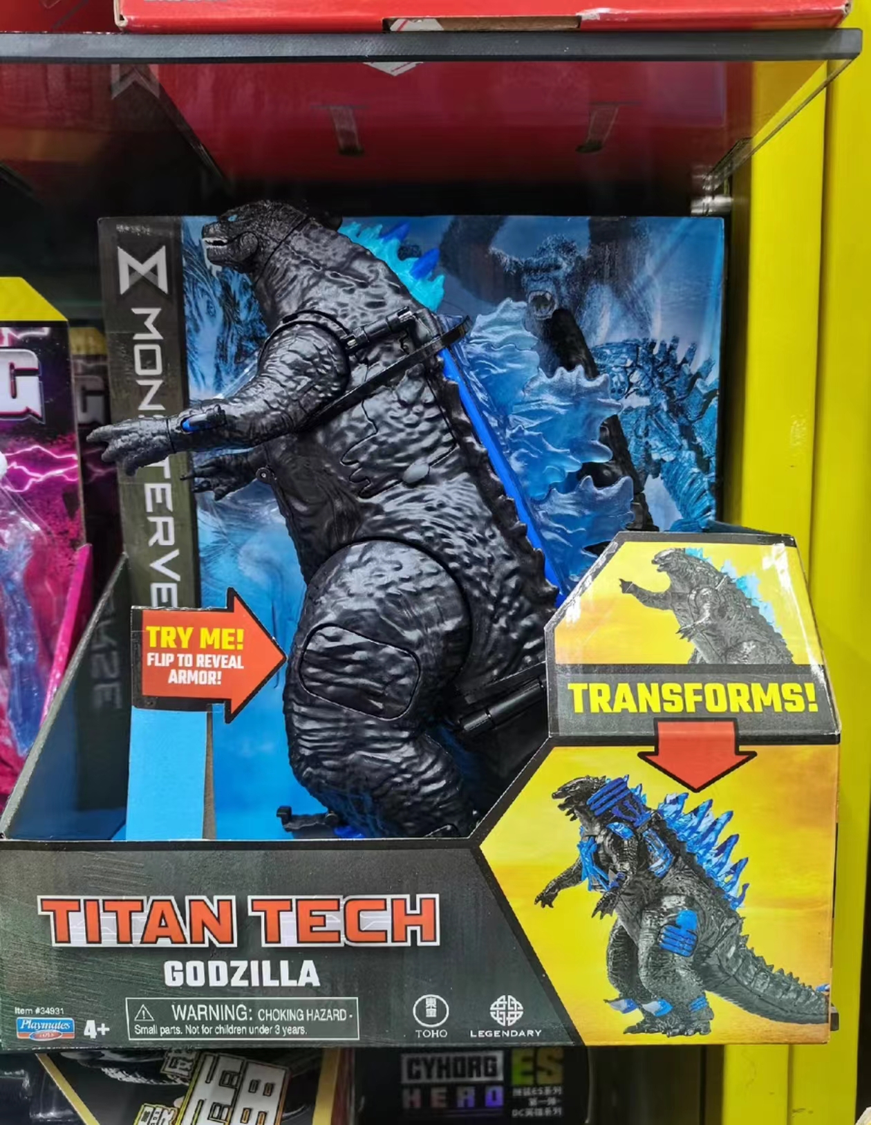 MonsterVerse 8 " Deluxe Transformando Titan Tech Godzilla Figura ...