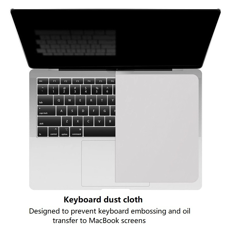 Capa de poeira de microfibra para teclado de laptop, protetor de 13 ...
