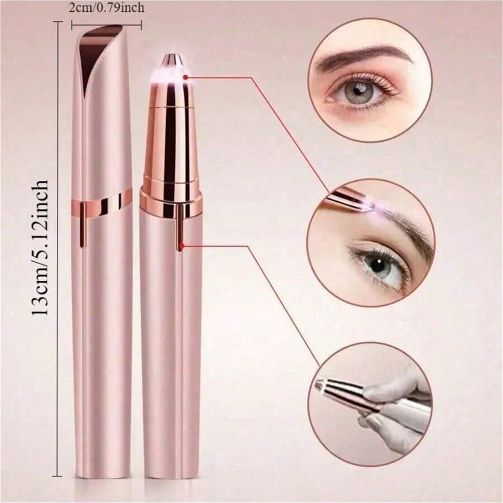 Depilador Elétrico Feminino Recarregável para Sobrancelhas Removedor de Pelos do Sobrancelha ...