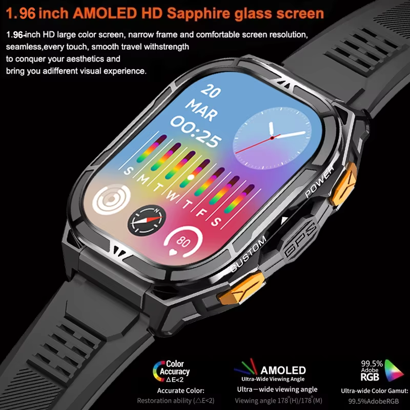 2025 Novo Para Xiaomi Original Premium GPS Smartwatch Relógio ...