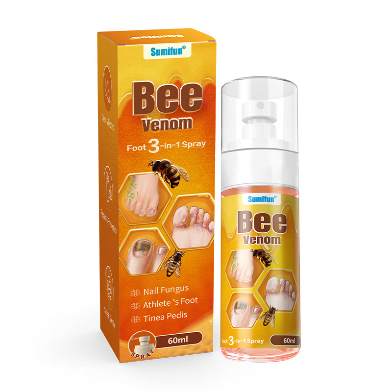 Spray Para Pés Com Veneno De Abelha 3 Em 1 , Fungos Nas Unhas , De ...