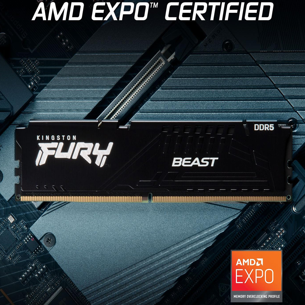 Kingston Fury Beast DDR5 RAM 16 Gb DDR5 6000 Mhz KF560C40BB-16 Memória De Mesa Para Computador ...
