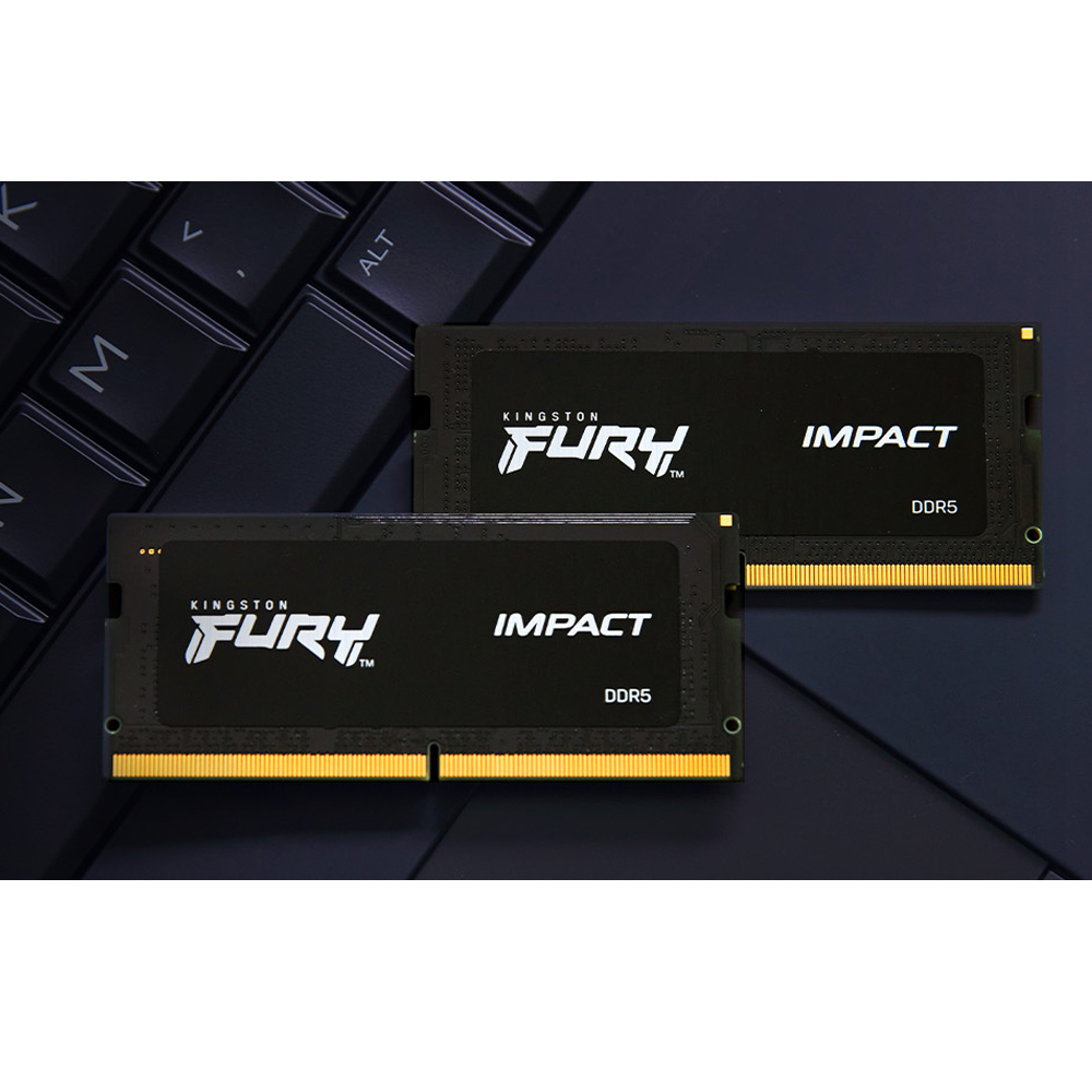 Kingston Fury Impact DDR5 RAM 16GB DDR5 4800MHz PC5-38400S Memória Para Laptop SODIMM Notebook 1 ...