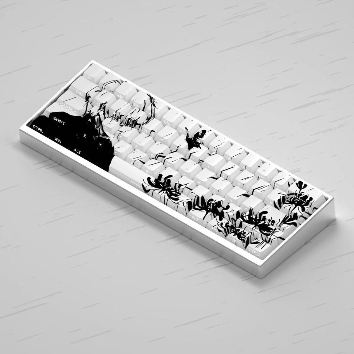 Jinmuyan Anime Keycap Cherry Profile Compatível Com 60/64/68 Eixo ...
