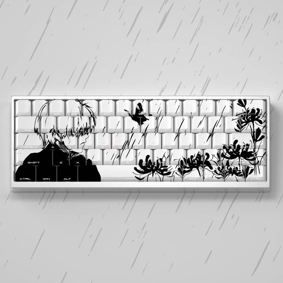Jinmuyan Anime Keycap Cherry Profile Compatível Com 60/64/68 Eixo ...