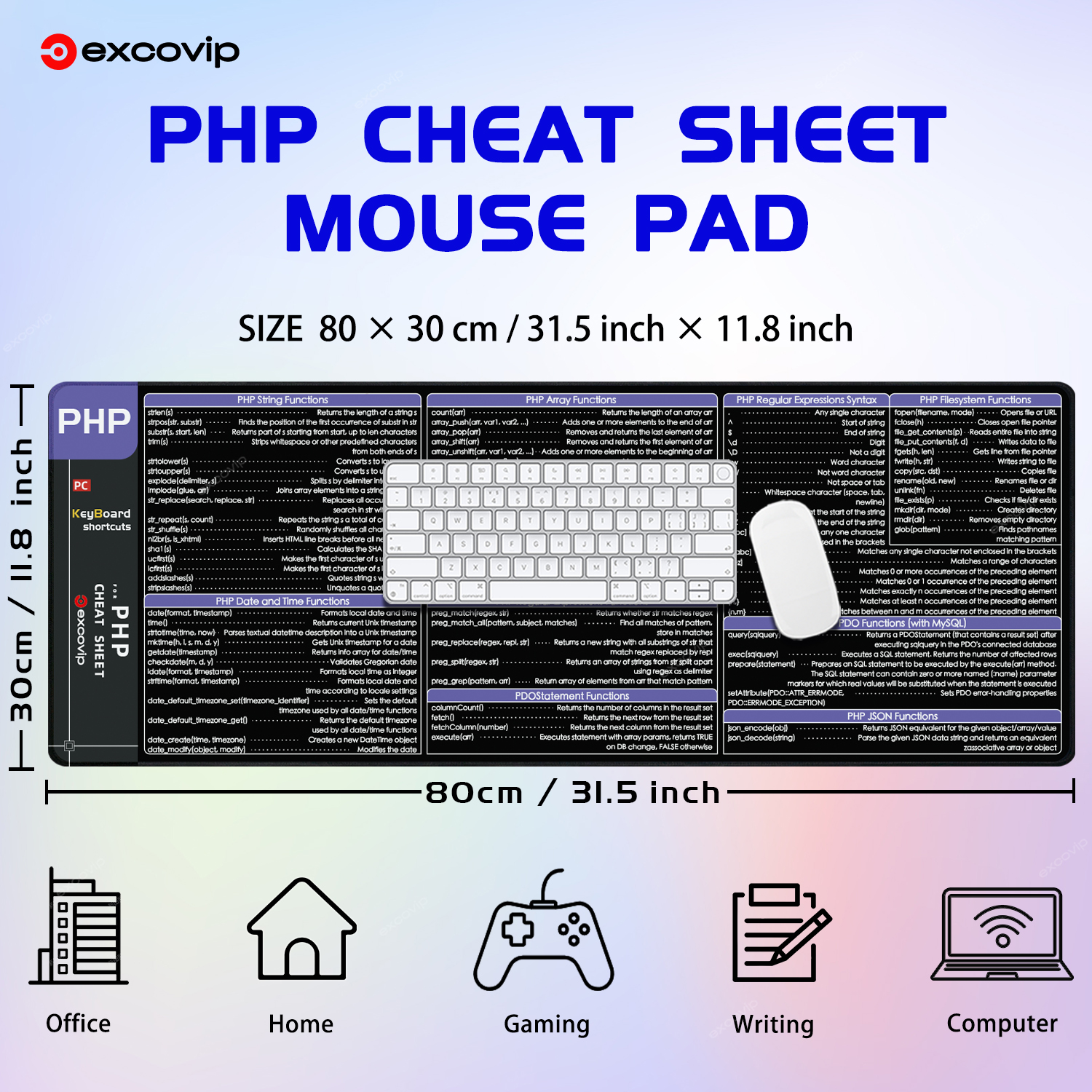 Programador de Mouse Pad de linguagem de programação em inglês, costura ...