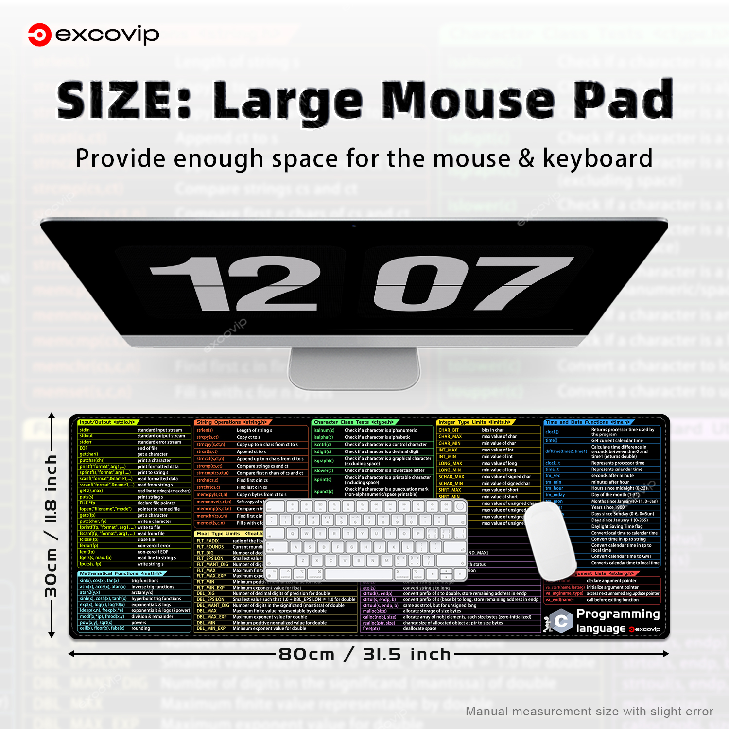 Programador de Mouse Pad de linguagem de programação em inglês, costura ...