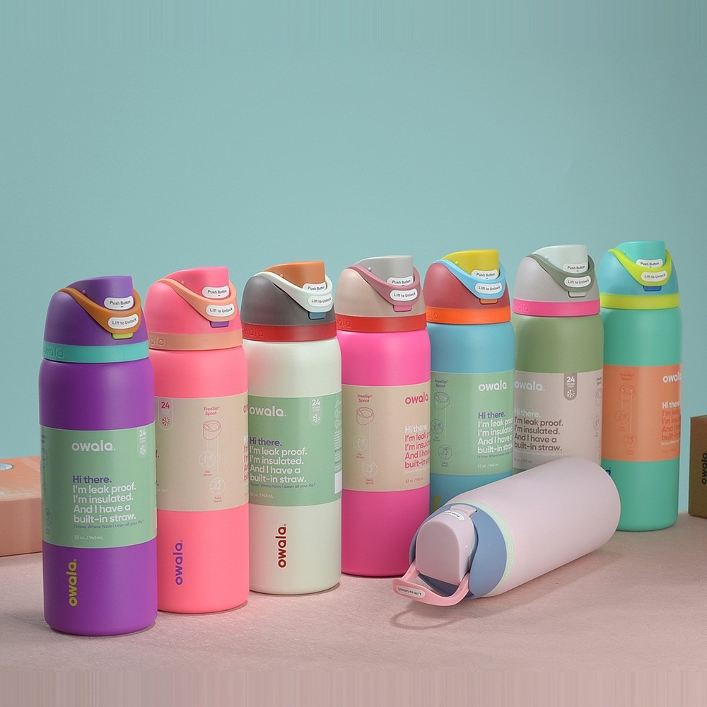 Copo De Garrafa De Água owala freesip tritan Com Canudo Sem bpa Caneca De Café De 1 Litro ...