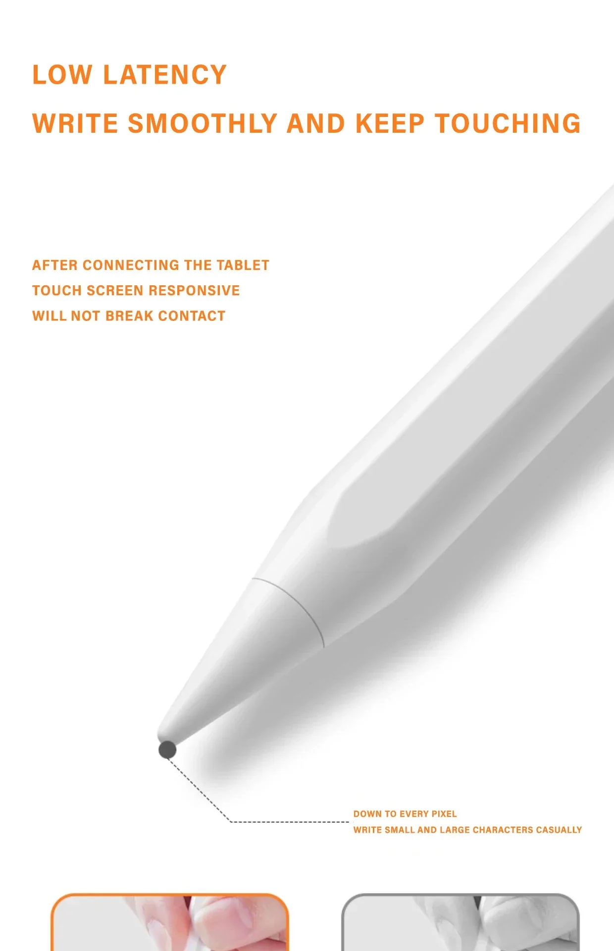 Caneta Stylus Anti-Palm Touch-Lápis Universal Para Tablet Escrita E ...