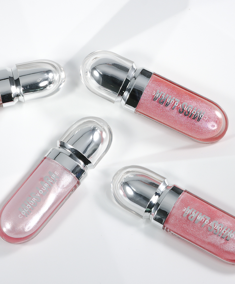 Brilho Labial Perolado Com Efeito Espelhado : Hidratante , Fino , Cor ...