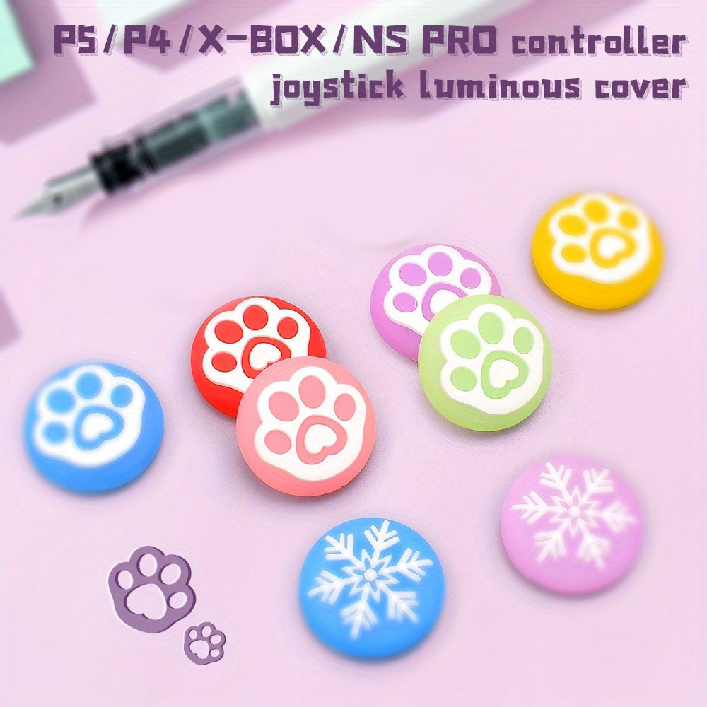 Capa de Polegar Glow Thumb para PS5, PS5 Slim, PS4, PS3, Switch Pro, Controle Xbox, Joystick ...