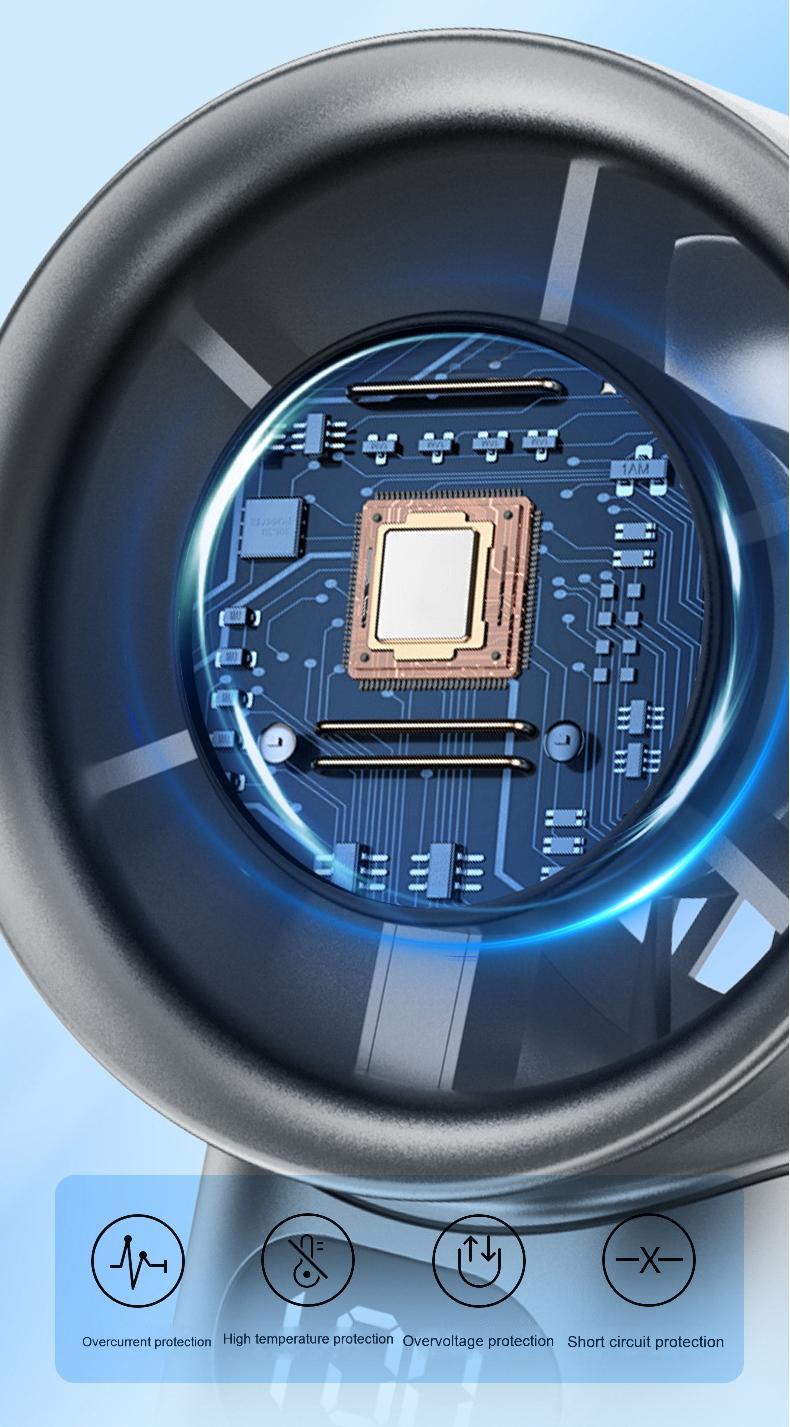 Ventilador Portátil Turbo Vento Forte Mini De Alta Velocidade Grande ...