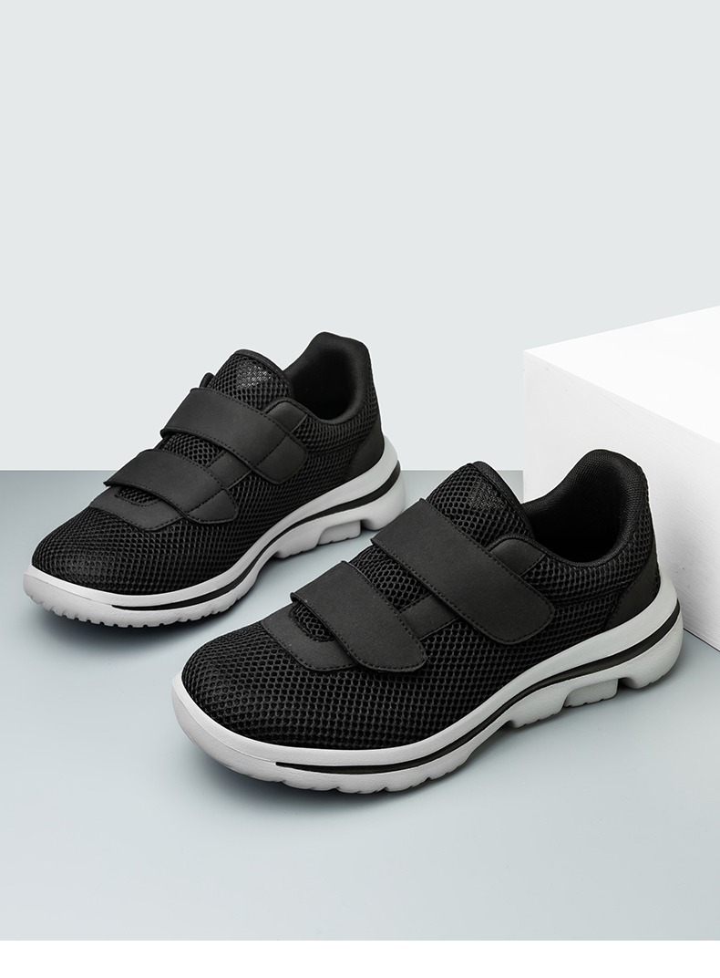 Sapatos De Caminhada Para Idosos Com Bico Largo Verão Respirável ...