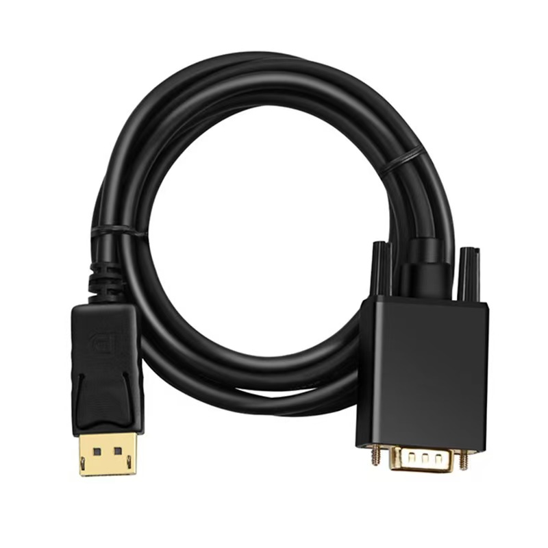 Cabo Adaptador DisplayPort para VGA de 1,8 m, macho para macho, conversor para PC, laptop ...
