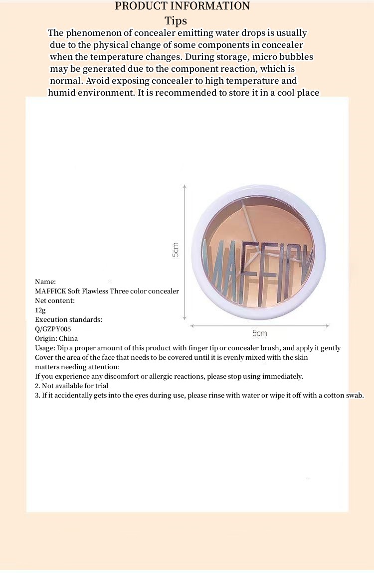 Corretivo de Três Cores: Cobre Poros, Manchas e Olheiras | Shopee Brasil