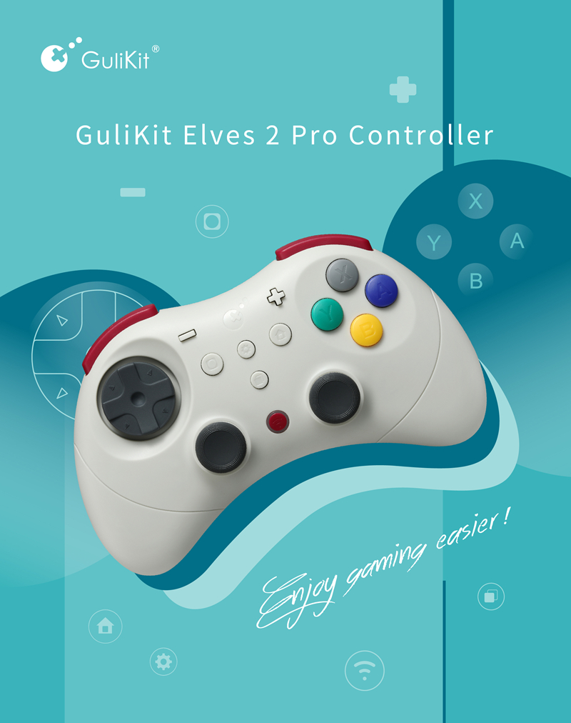 GuliKit Elves 2 Pro Controlador Para Nintendo Switch 2 OLED Lite Windows PC Android iOS Hall ...