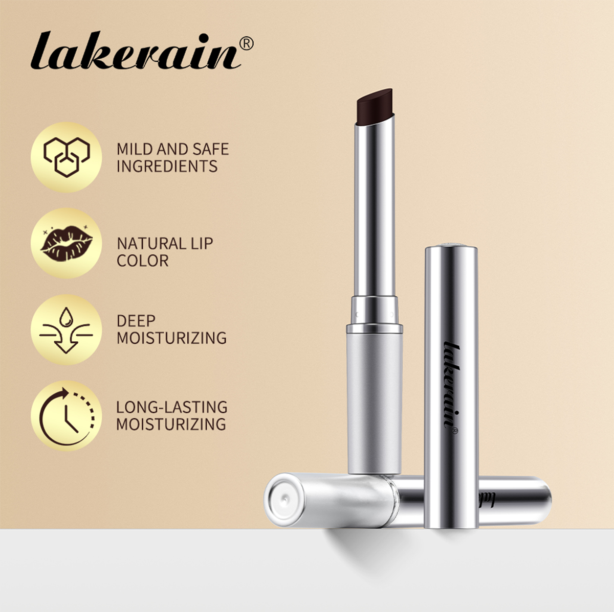 Lakerain Hidratante Quase Batom Líquido Tinturado Black Honey Duradouro | Shopee Brasil