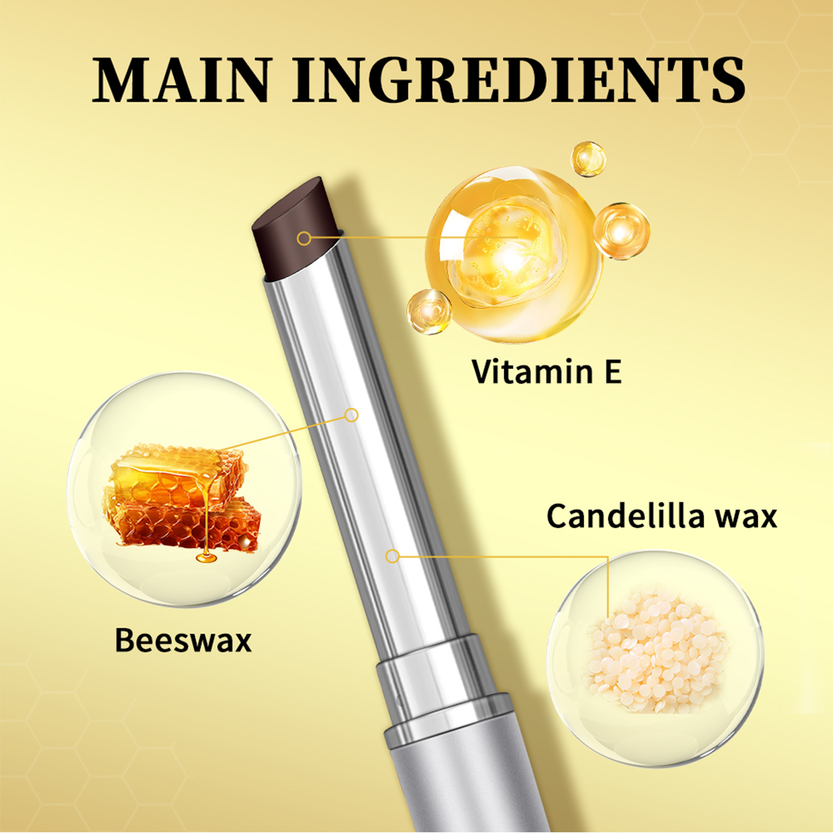 Balm Labial Tinted Lakerain Hidratante Quase Batom Mel Preto Longa ...