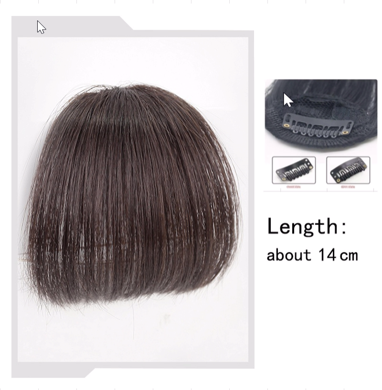 Peruca De Franja Invisível – Falsa Sem Costura Para Mulheres , Clipe De ...