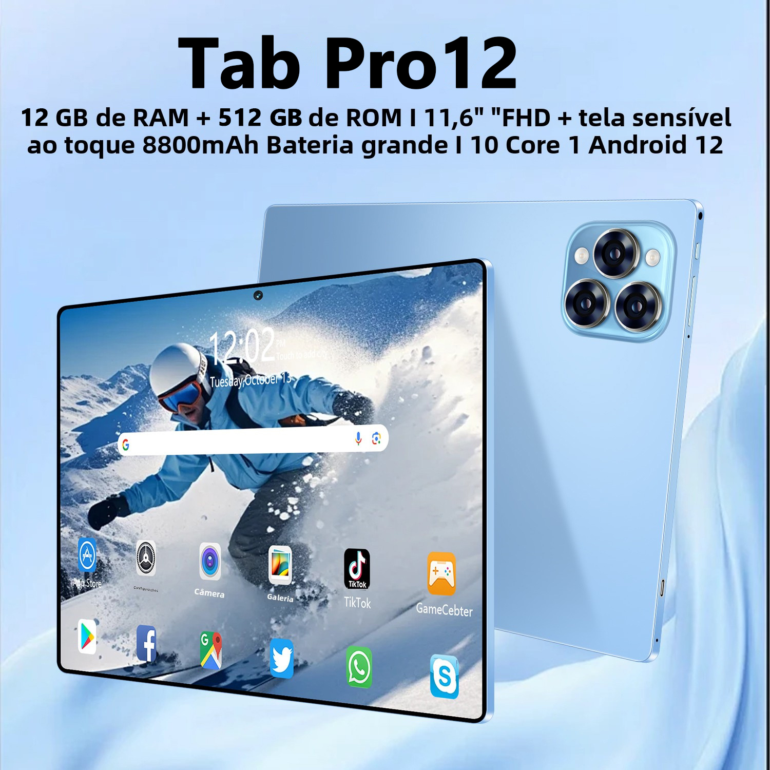 2025 Original Tab Pro 12 Tablet Android 11.6 Polegada 5G 12/512GB ...
