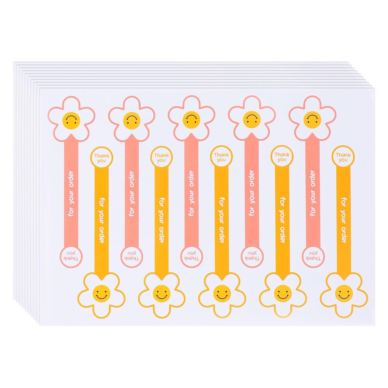 Obrigado Adesivos Selos Seguros Para Alimentos Tira Longa 100 Pacote ...