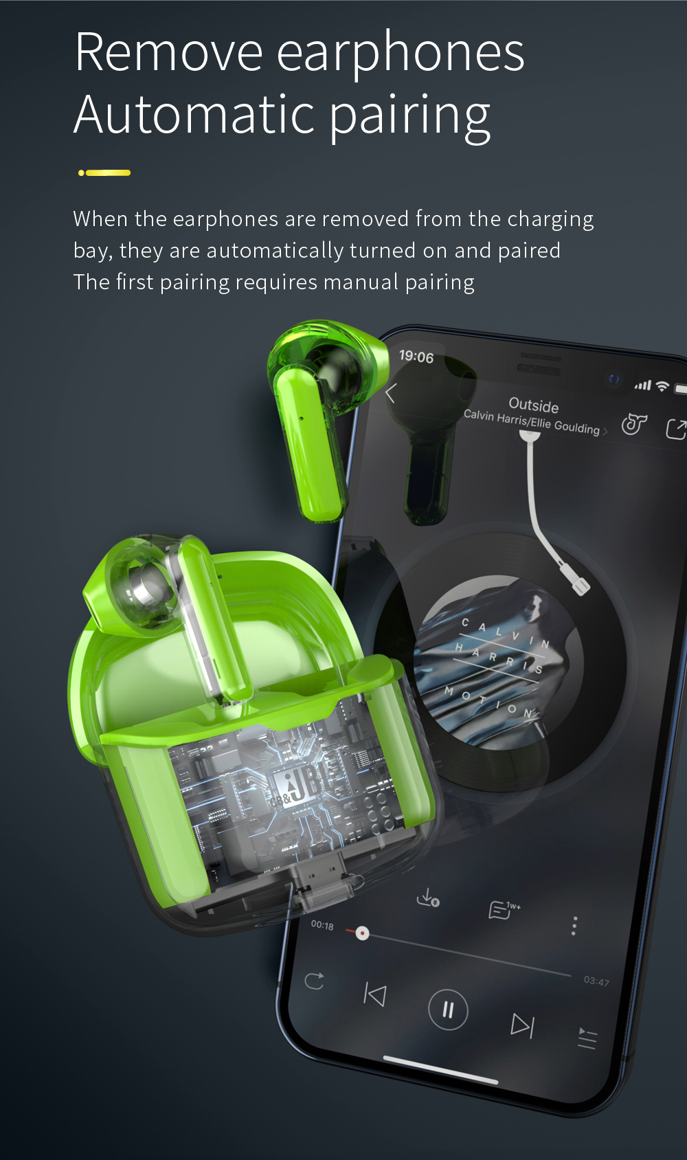 Original Para cb & JBL J225 Fones De Ouvido Sem Fio In-Ear TWS Bluetooth Jogos Alta Fidelidade ...